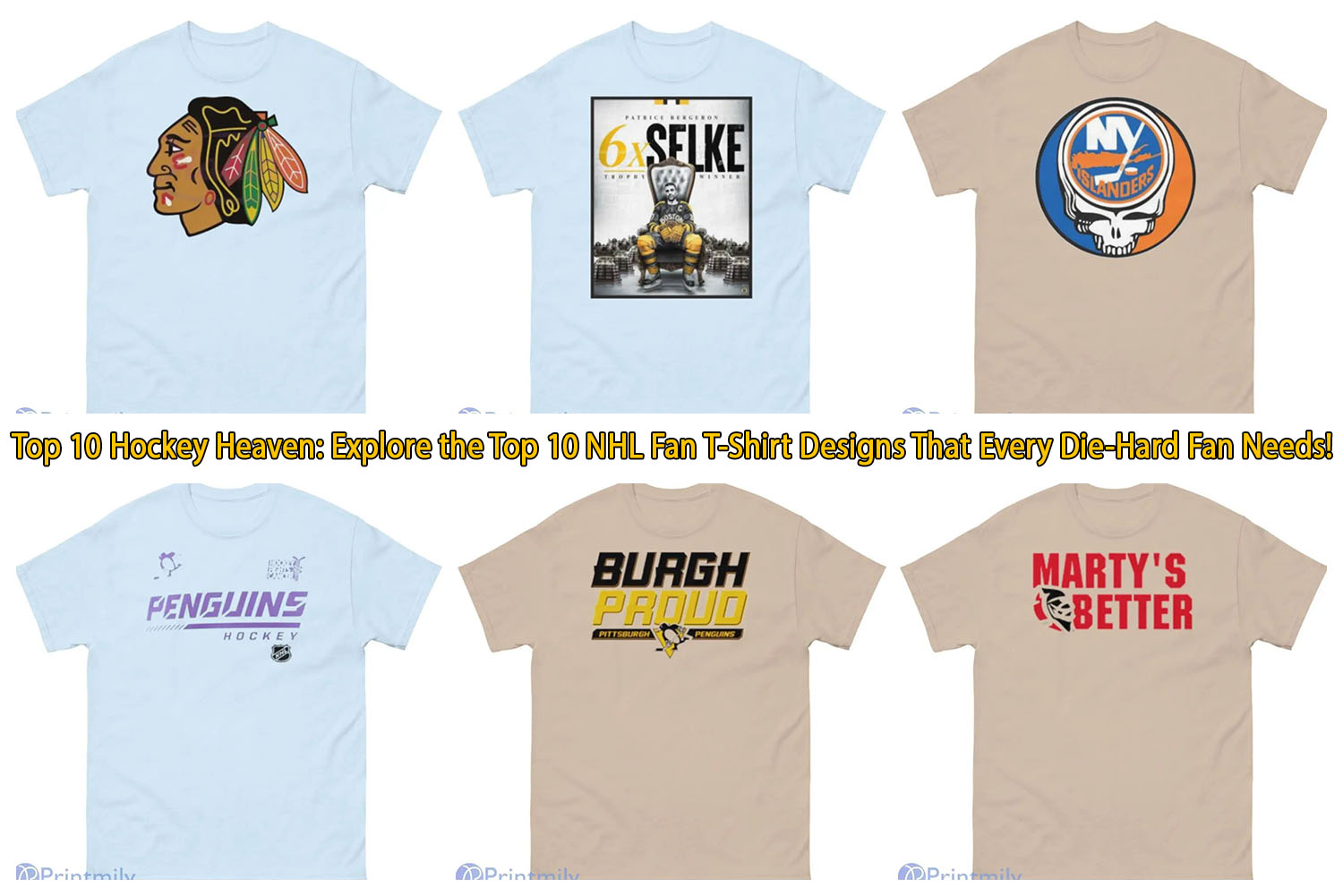 Top 10 Hockey Heaven: Explore the Top 10 NHL Fan T-Shirt Designs That ...